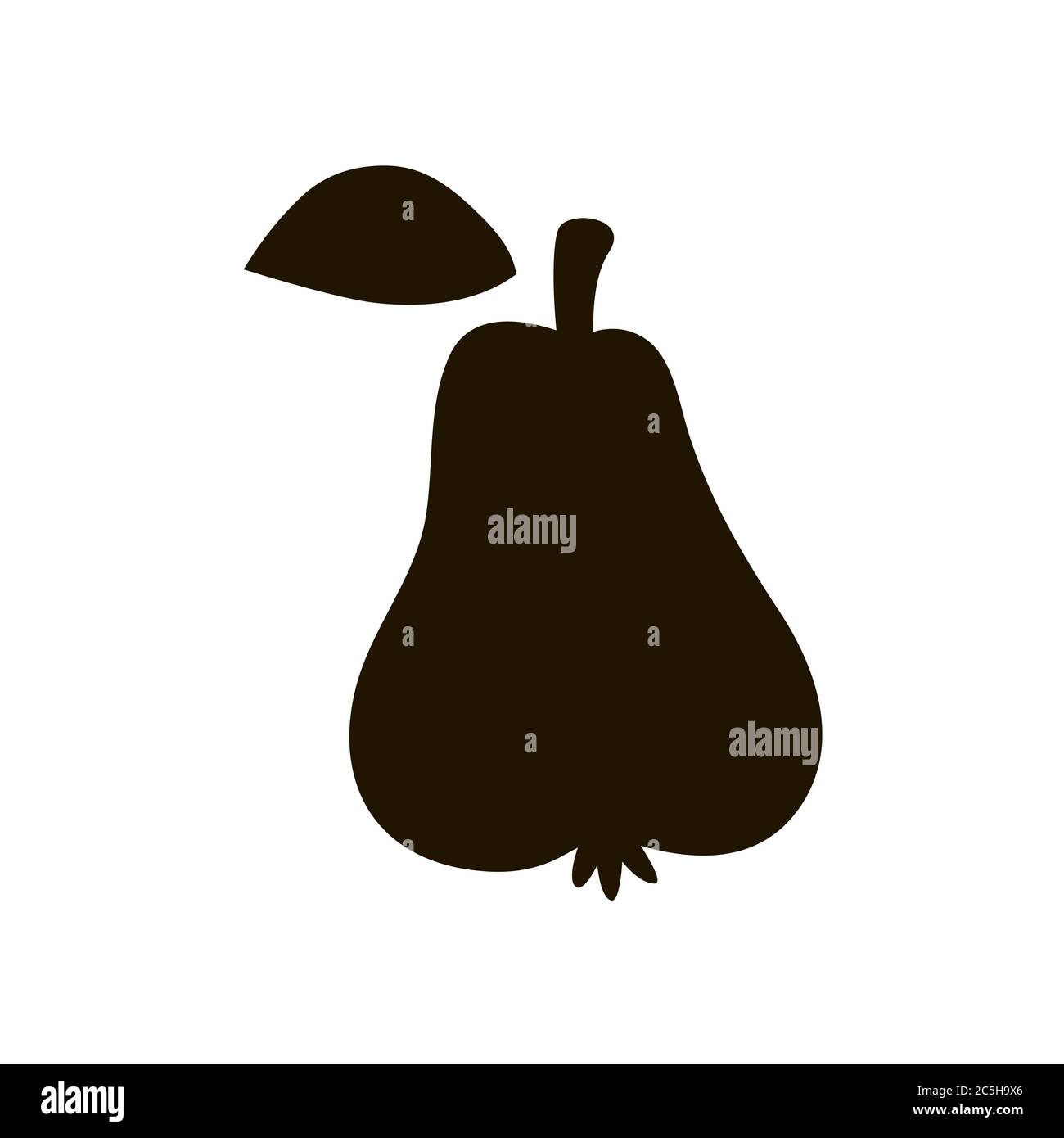 Pear icon in trendy flat style isolated. EPS 10 Stock Vector Image ...