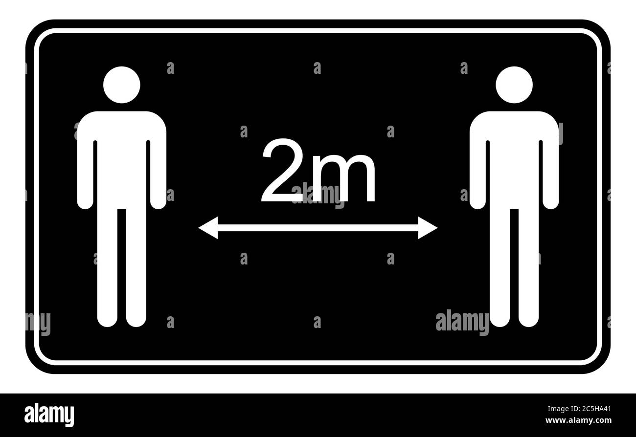 Social distancing icon vector isolated on white background. Covid-19 ...