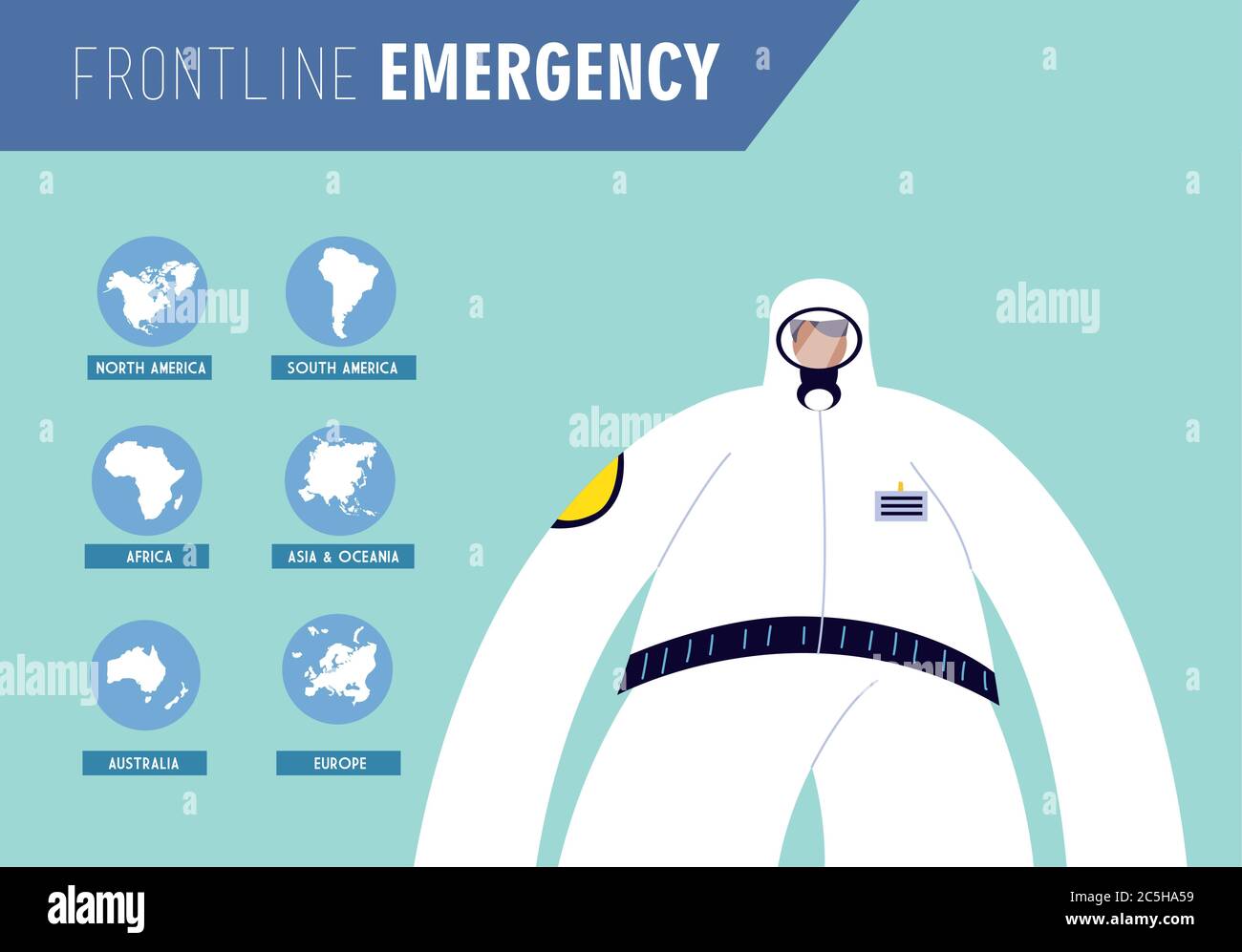 Frontline medical team working in different countries for health ...