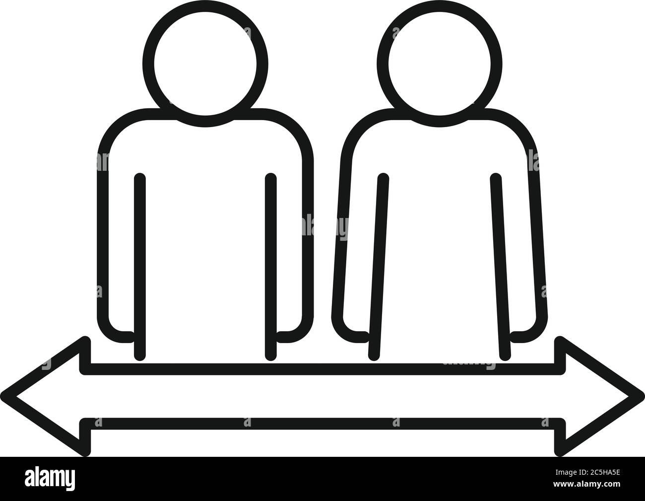 Divorce separation icon. Outline divorce separation vector icon for web ...