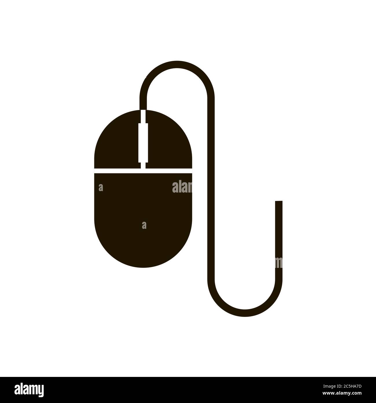 Computer mouse icon on white background. Vector illustration EPS 10 ...