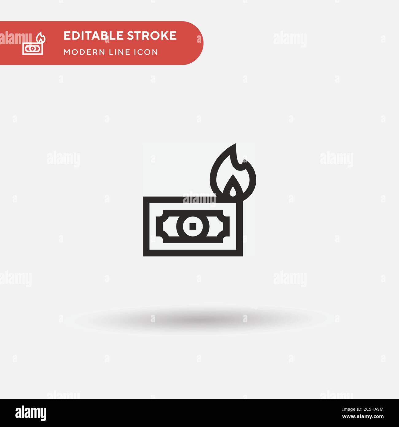 Inflation Simple vector icon. Illustration symbol design template for ...