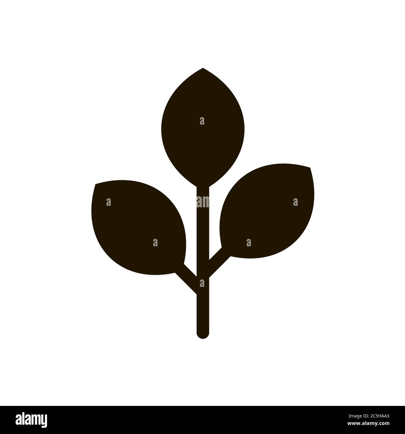 Tree leaf icon in trendy flat style isolated. Illustration eps 10 Stock ...