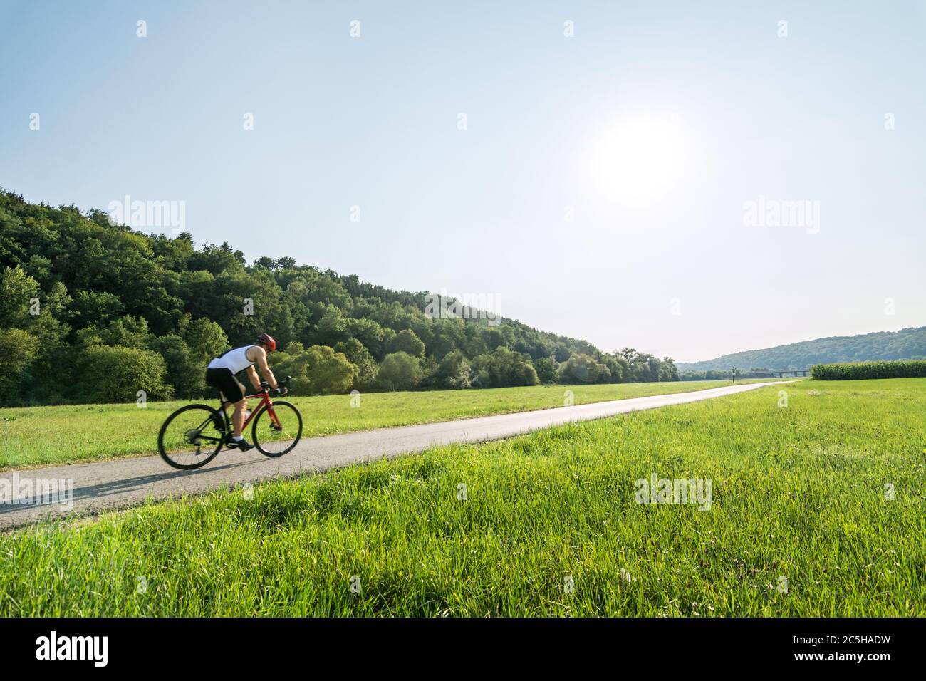 Cycle ride man field hi-res stock photography and images - Alamy