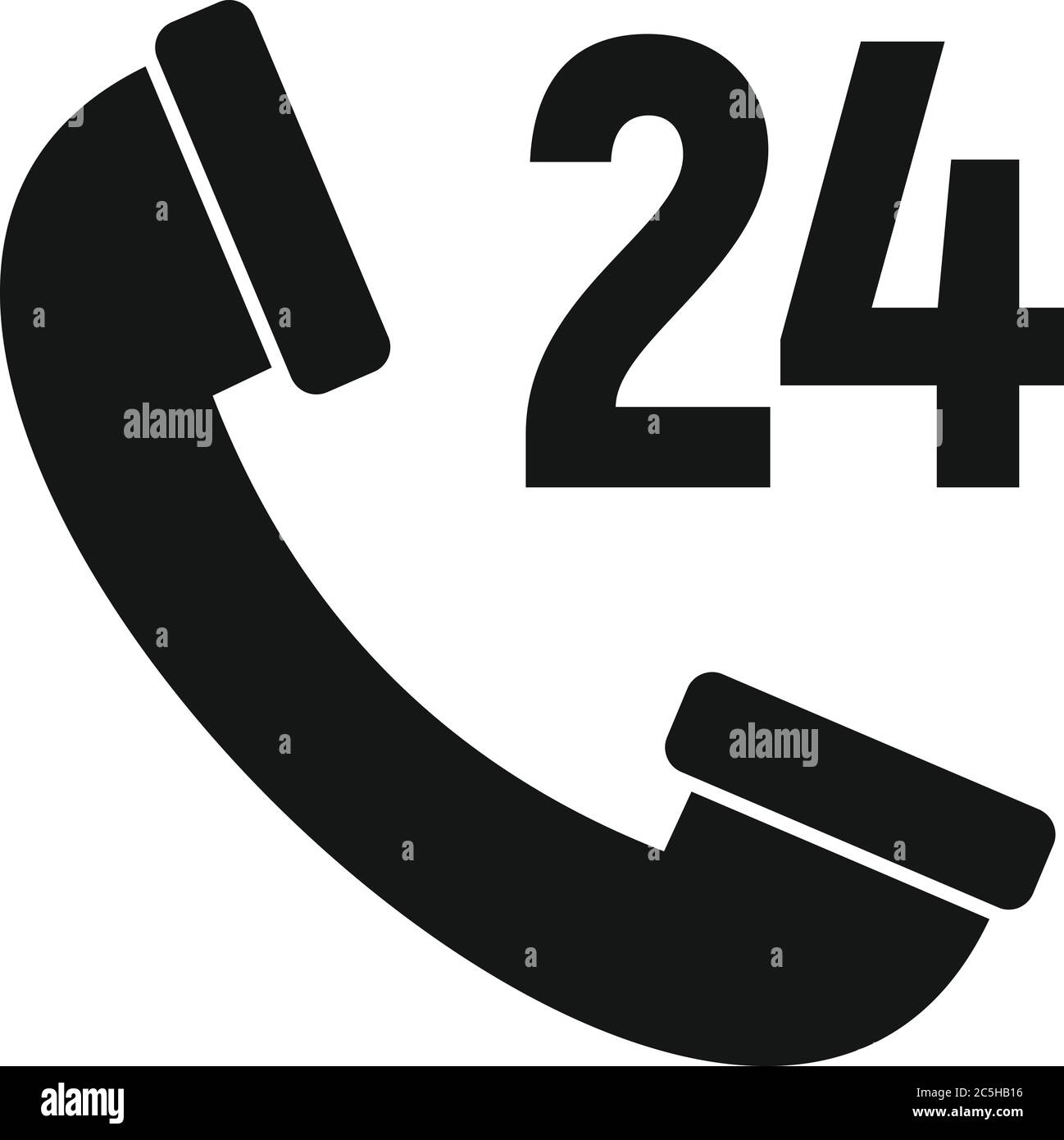 Web telephone service center icon. Simple illustration of web telephone ...