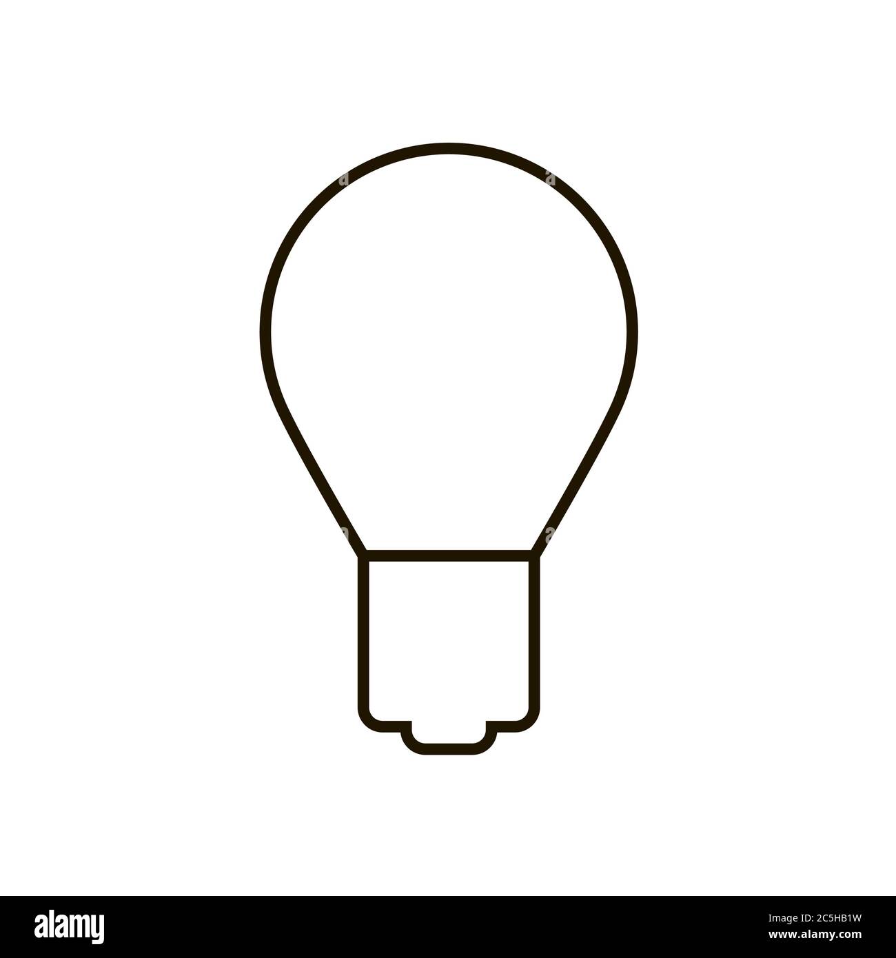 Light bulb icon on white background. Illustration eps 10 Stock Vector ...