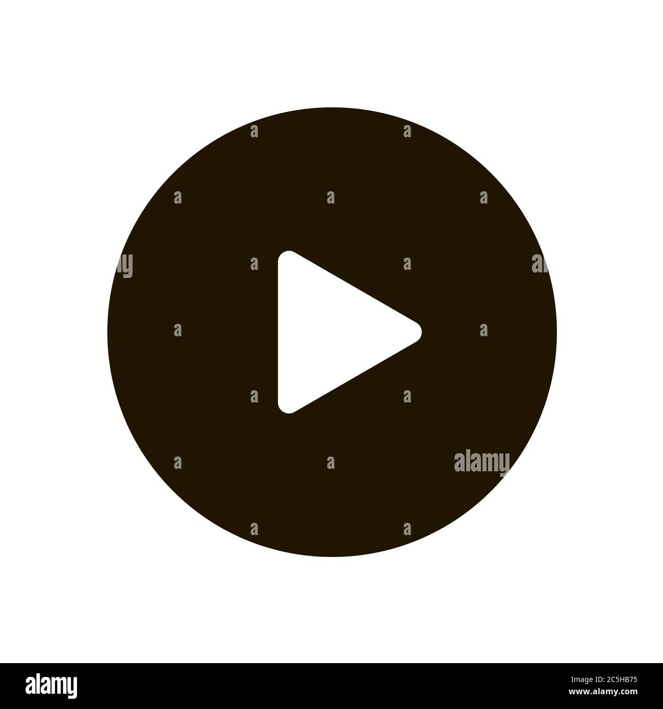 Play button for player icon in trendy flat style isolated. Eps 10 Stock ...