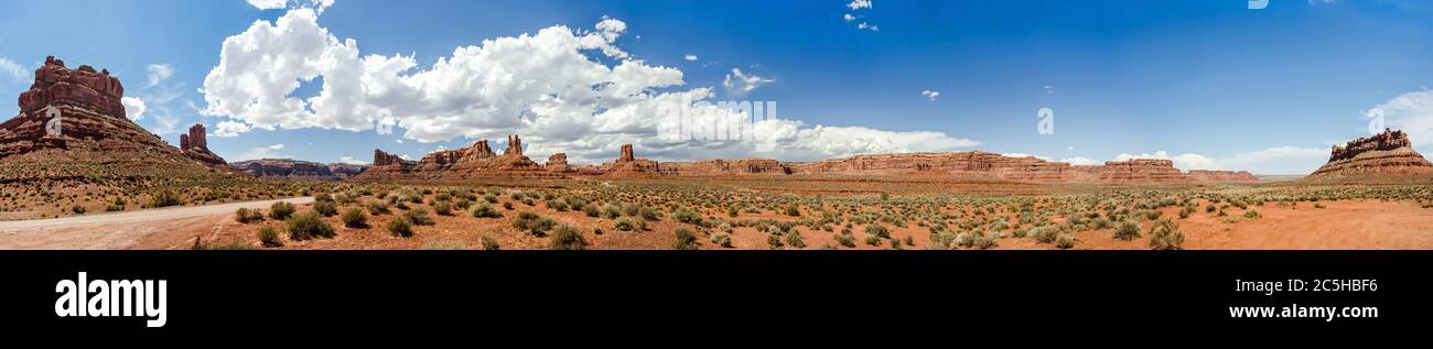 Scenic ultra wide desert panorama in the US Southwest Stock Photo - Alamy