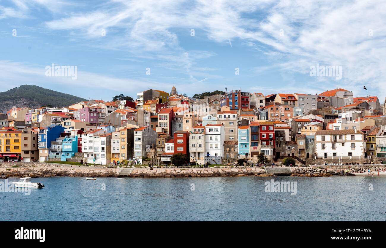 Traditional fishing village in A Guarda. Pontevedra. Tourism in Galicia ...