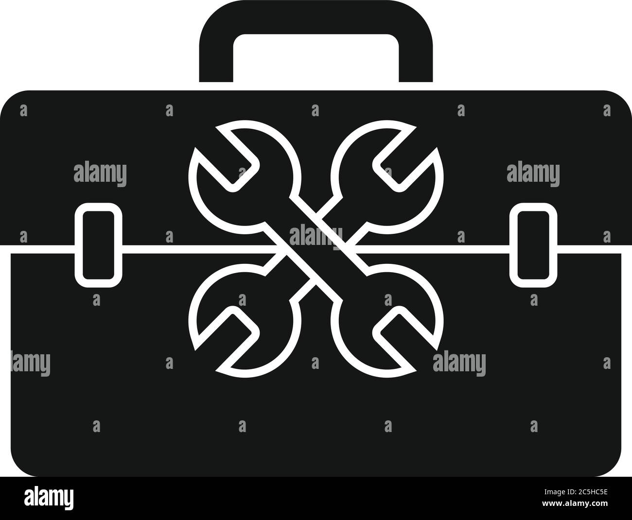 Service center tool box icon. Simple illustration of service center ...