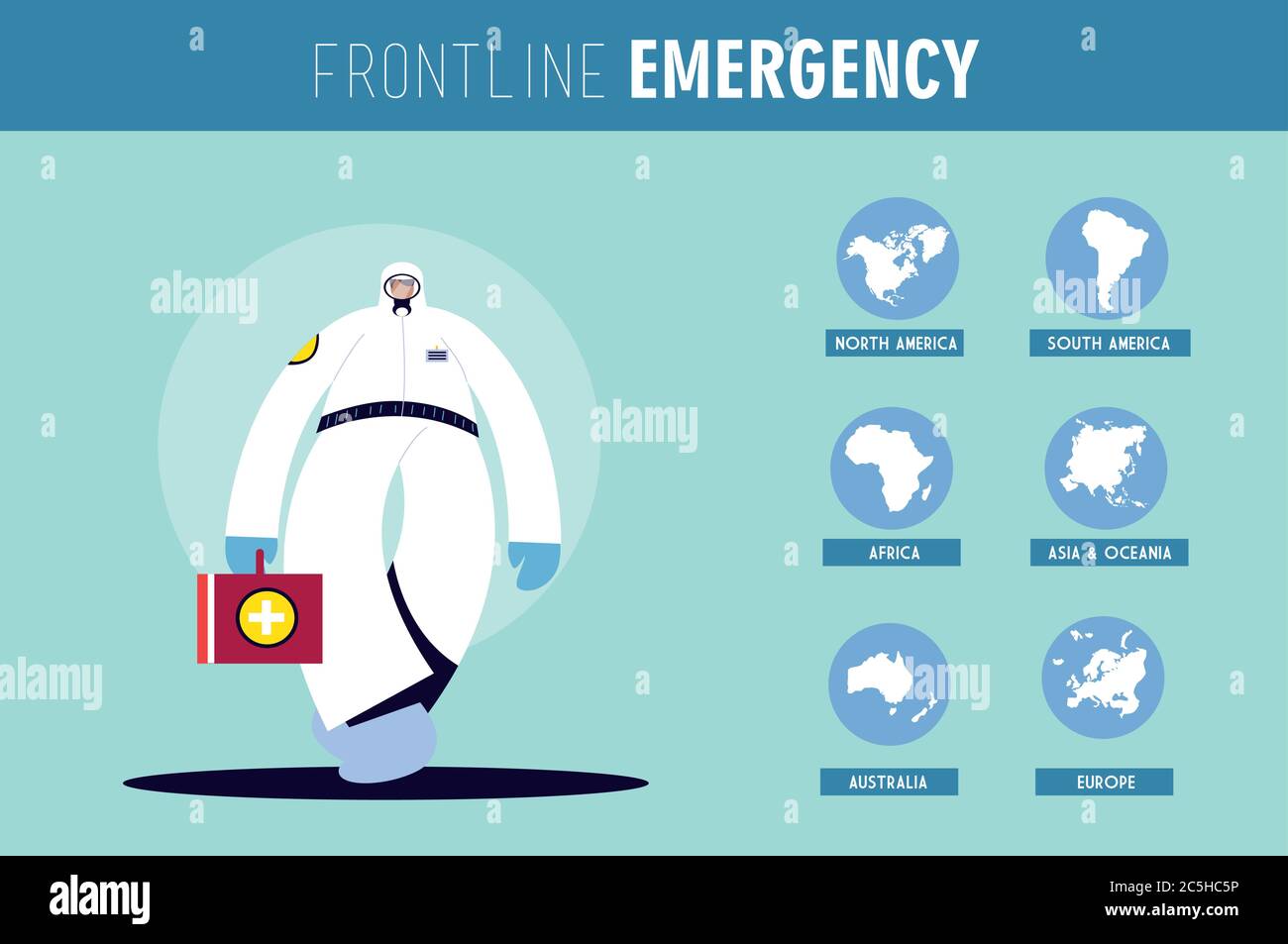 Frontline medical team working in different countries for health ...