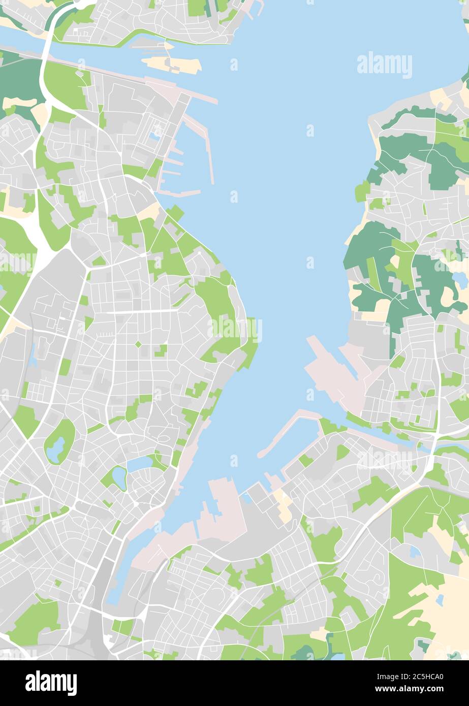 vector city map of Kiel, Germany Stock Vector Image & Art - Alamy
