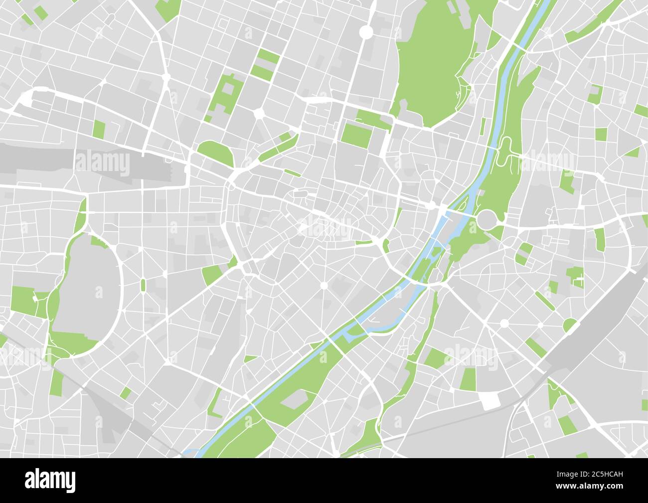 vector city map of Munich, Germany Stock Vector Image & Art - Alamy