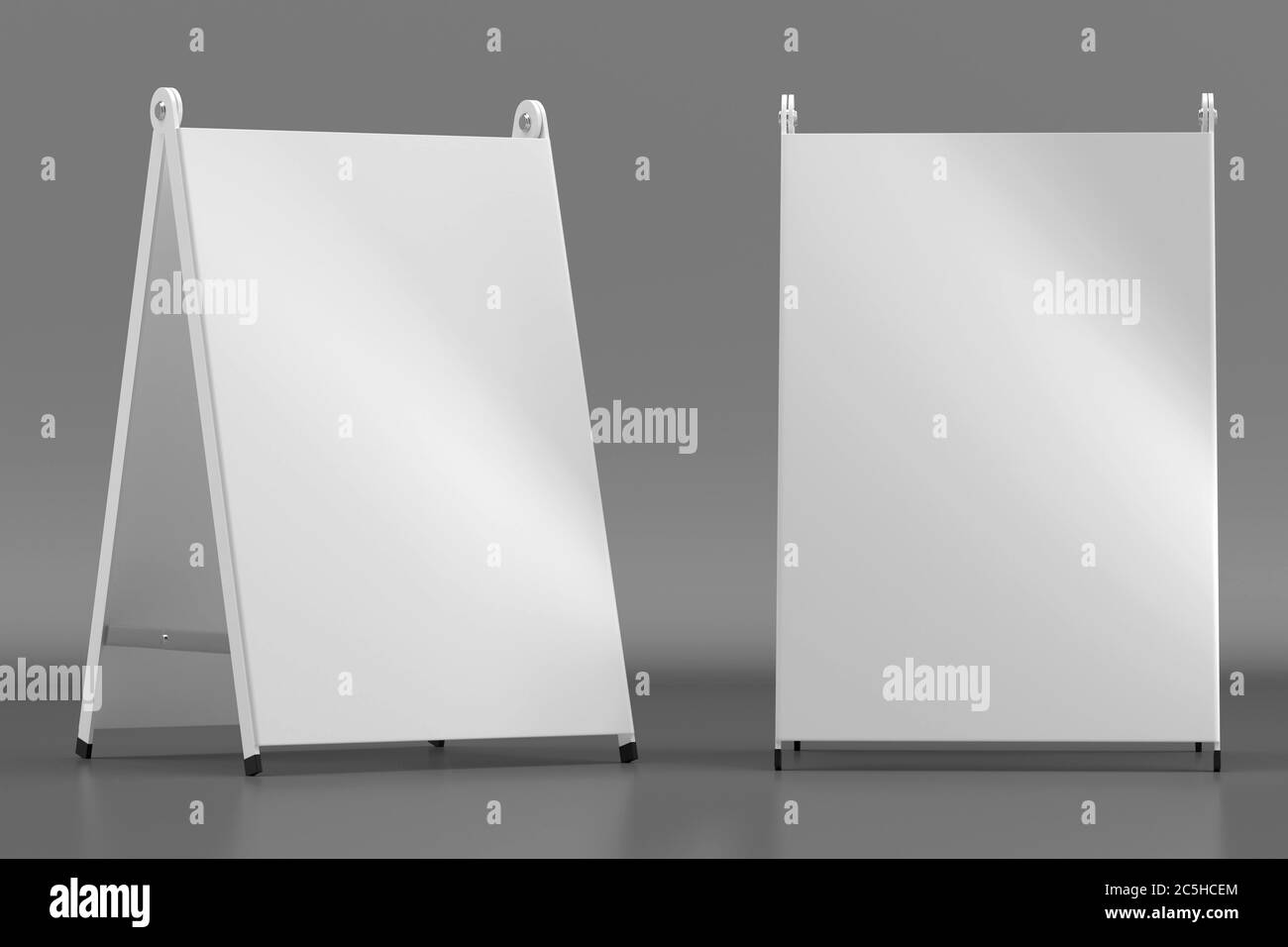 3d illustration render of a white information sign on a dark background ...