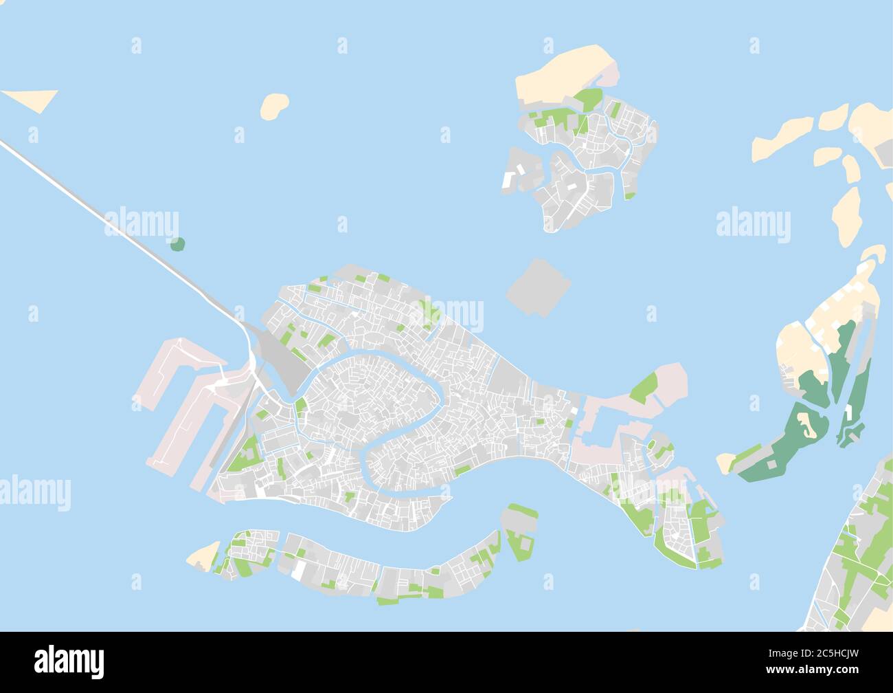 Map of venice hi-res stock photography and images - Alamy