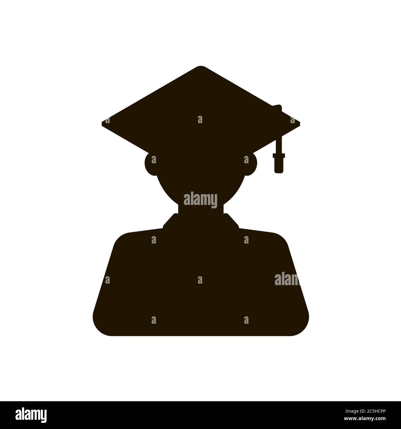 Student icon on white background. EPS 10. Vector illustration Stock ...