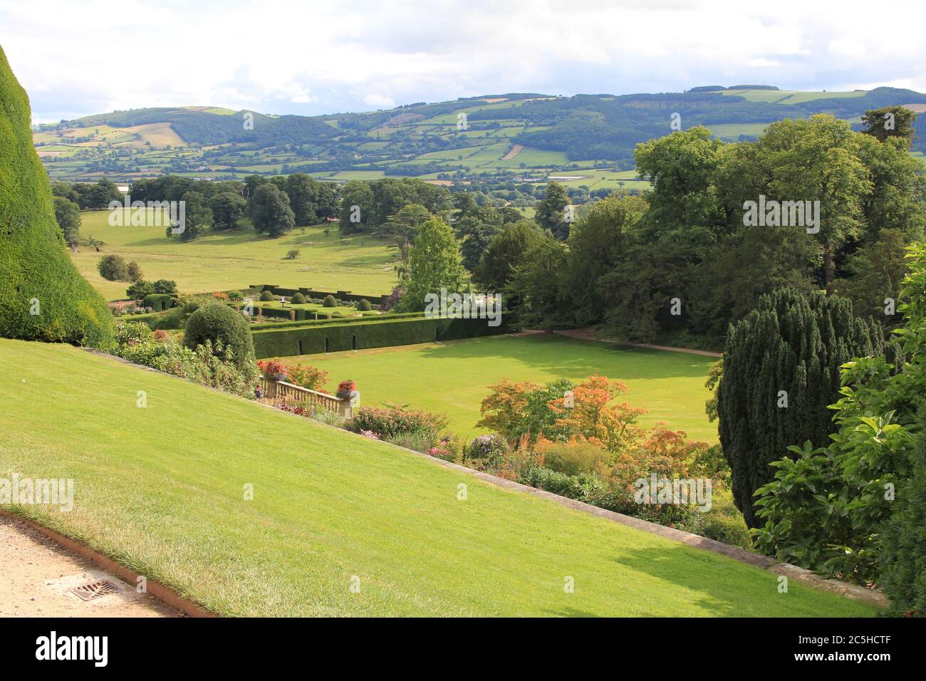 Powis Castle in Wales Stock Photo - Alamy