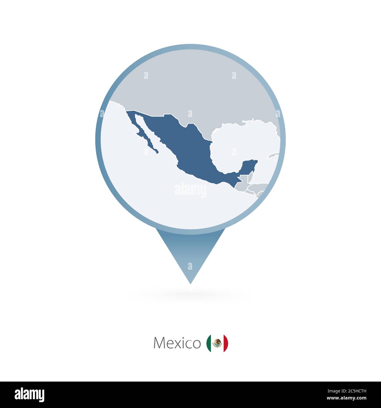 Mexico map pin hi-res stock photography and images - Alamy