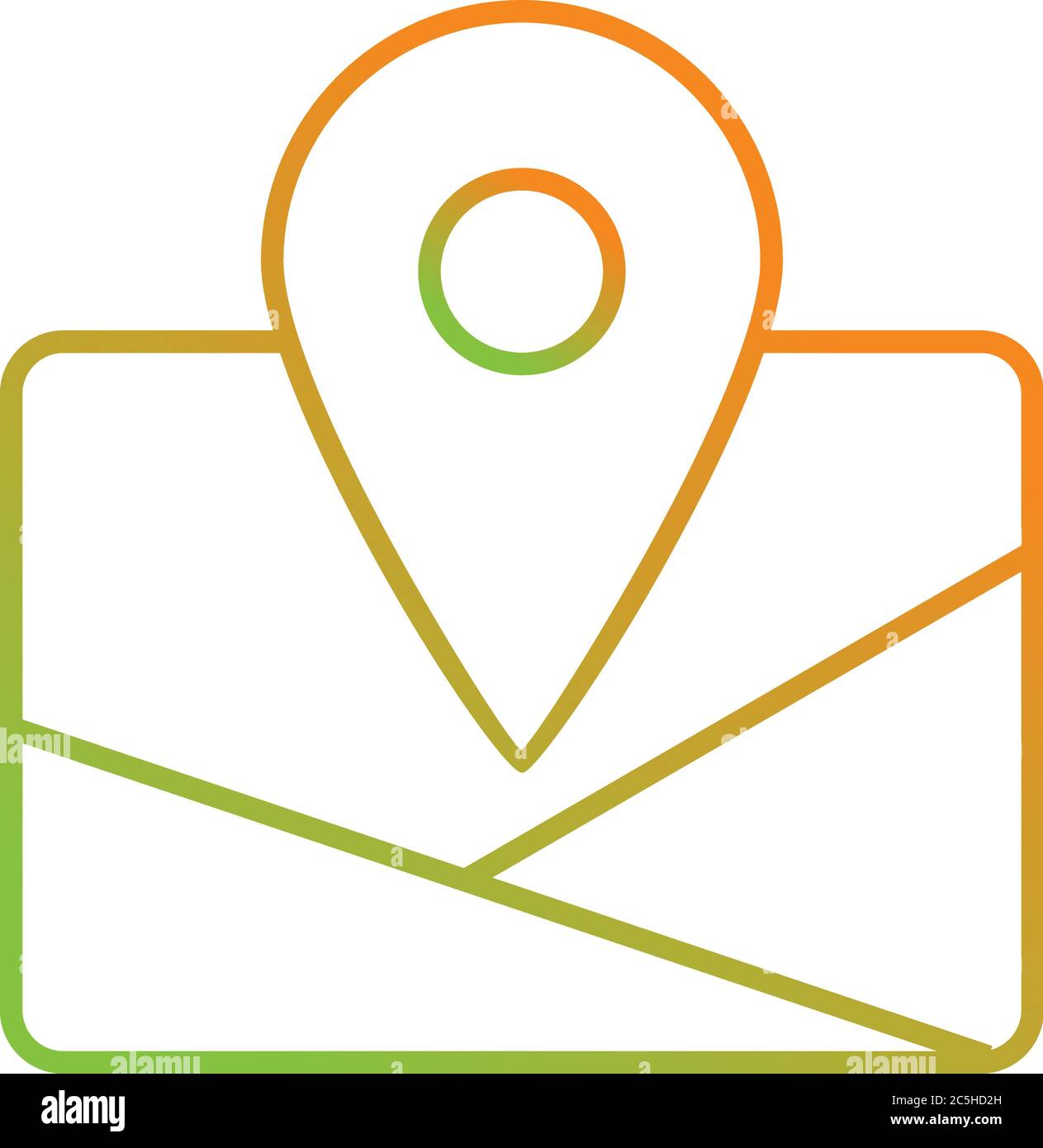 Unique Maps Vector Line Icon Stock Vector Image & Art - Alamy