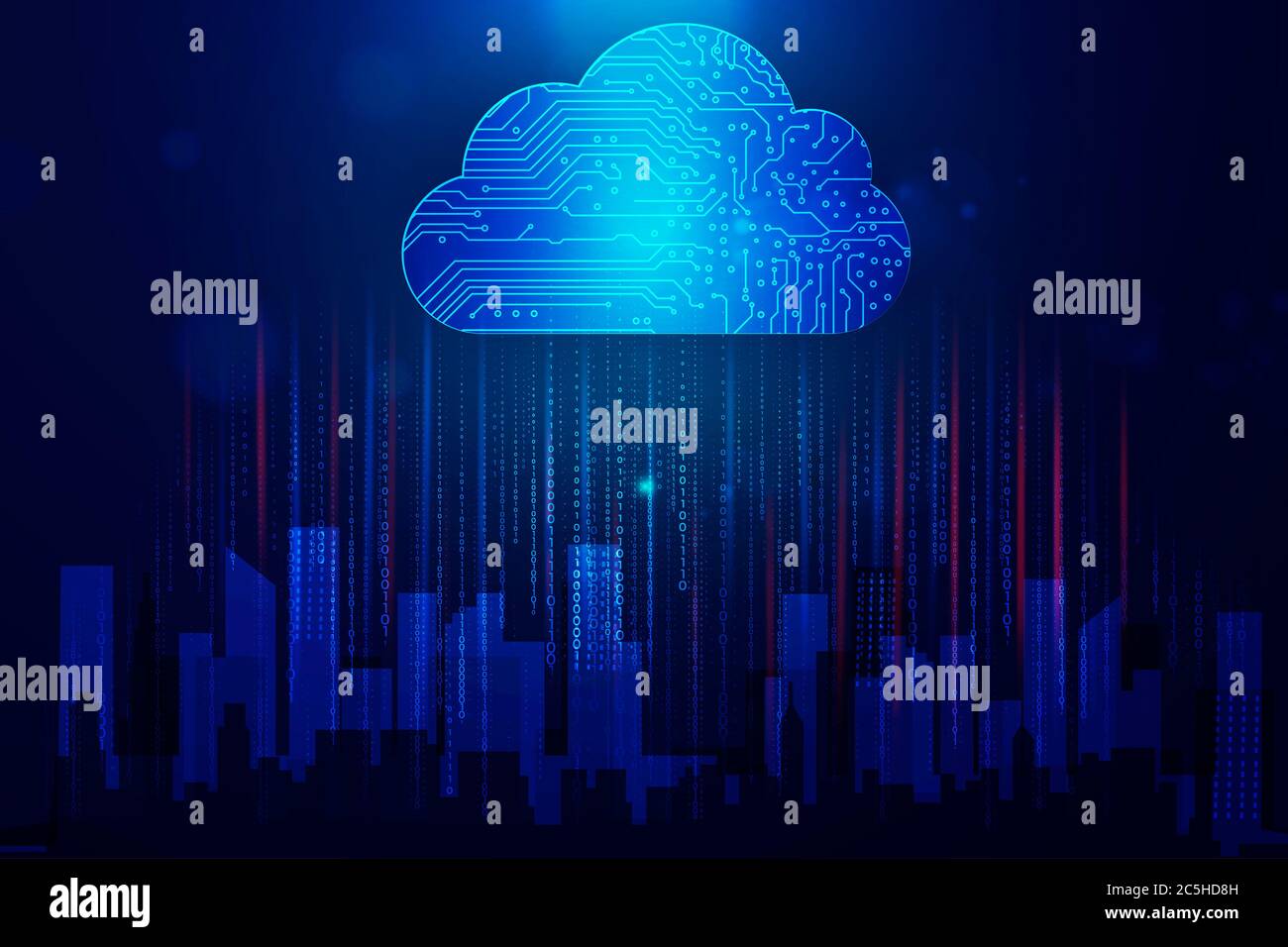 Holographic smart city digital cloud hi-res stock photography and ...