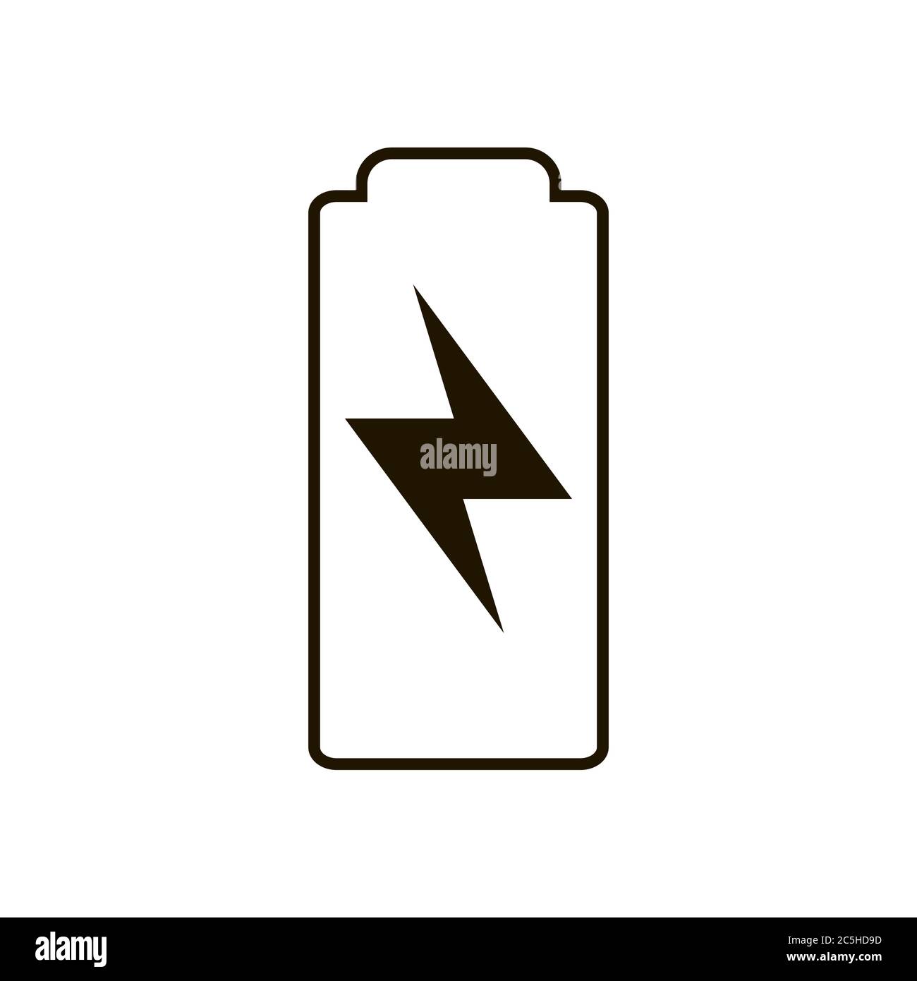 Battery icon in trendy flat style isolated. Illustration eps 10 Stock ...