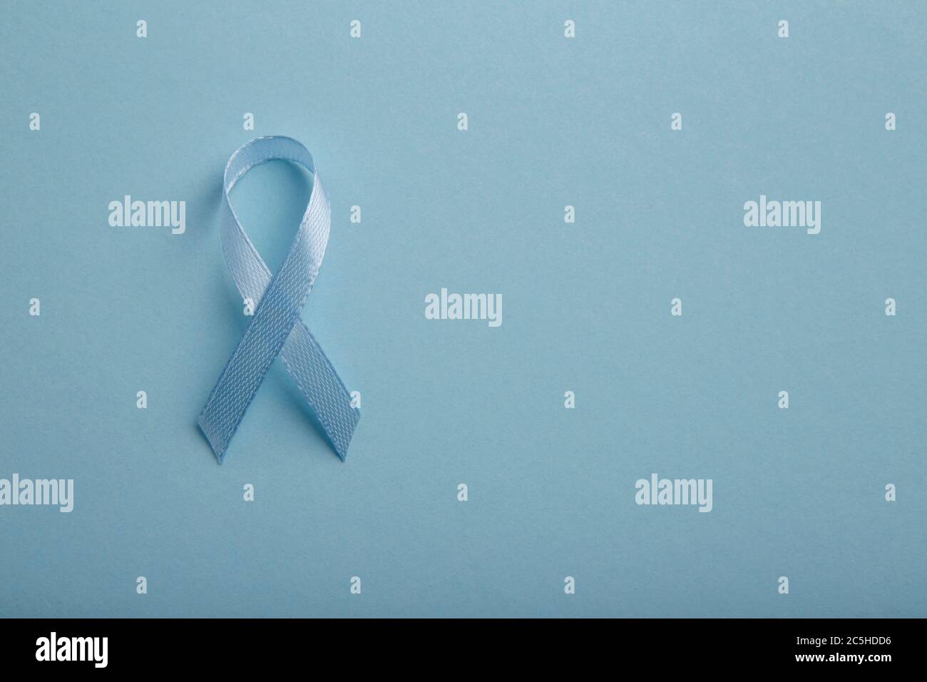 Realistic Blue Awareness Ribbon, World Prostate Cancer Day Stock Photo ...