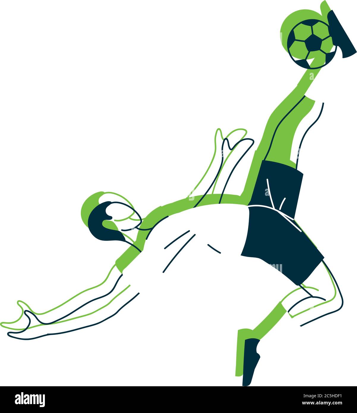 Player man with ball design, Soccer football sport hobby competition ...