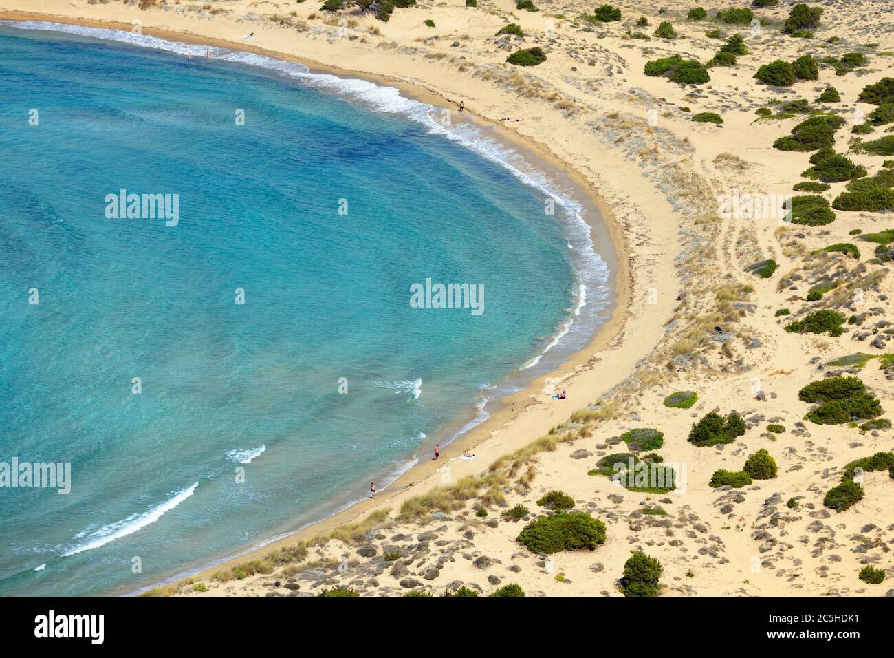 One from the best beaches in mediterranean Europe, beautiful lagoon of ...