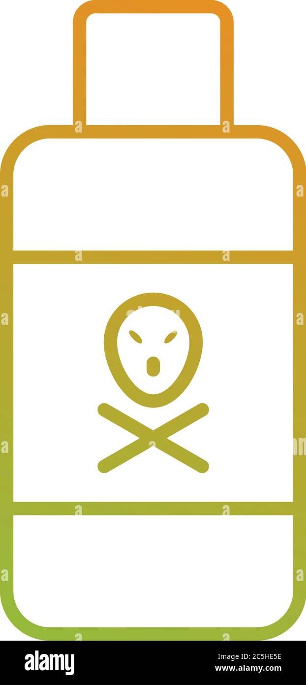 Unique Dangerous Chemical Vector Line Icon Stock Vector Image & Art - Alamy