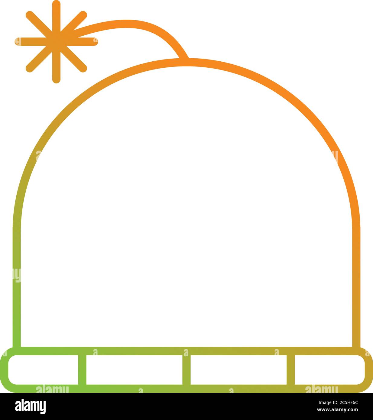 Unique Winter Cap Vector Line Icon Stock Vector Image & Art - Alamy