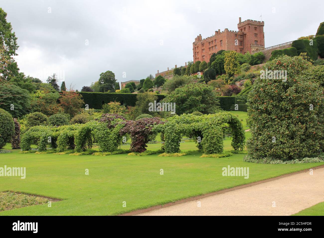 Powis Castle in Wales Stock Photo - Alamy