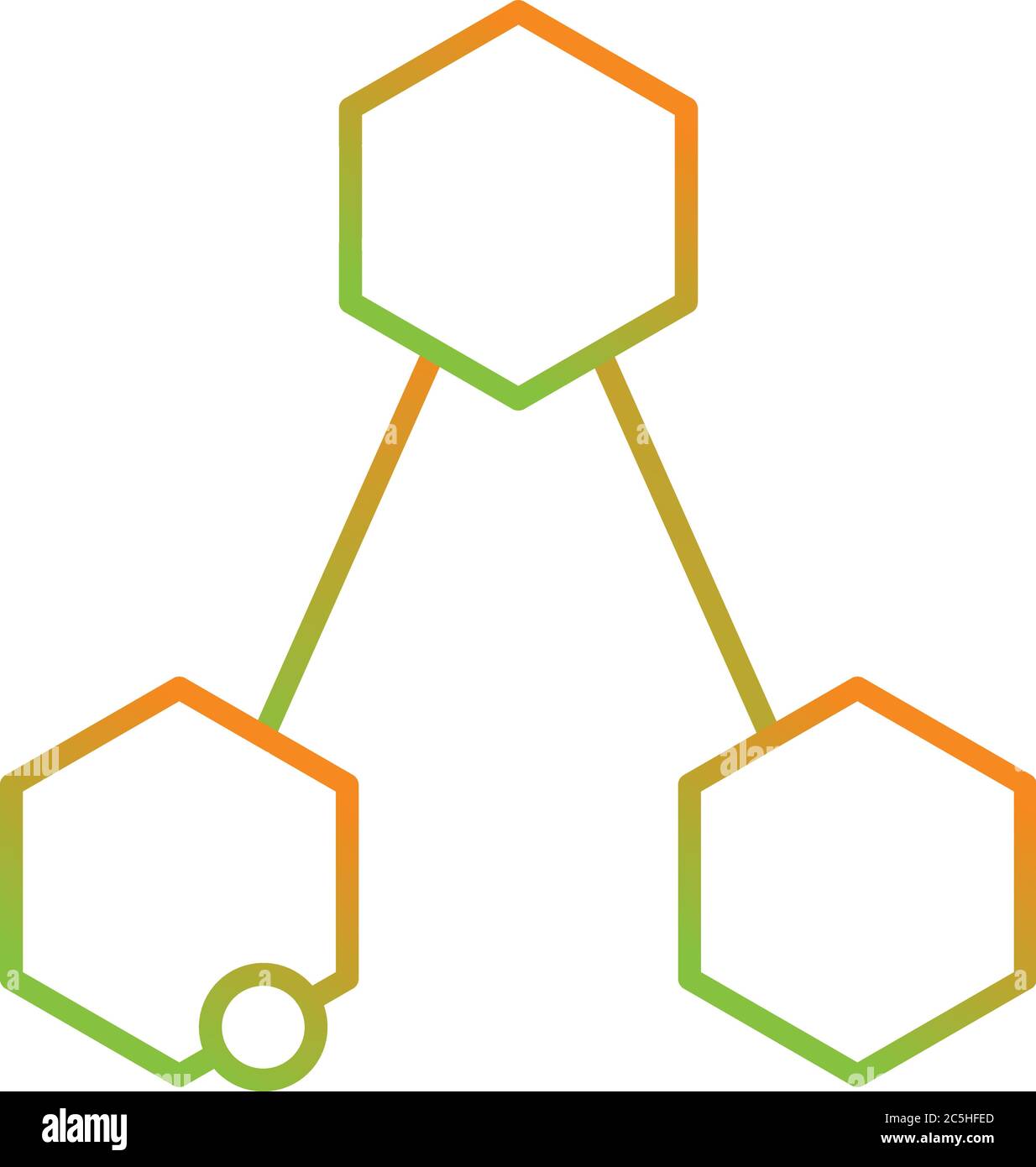 Unique Chemical Structure II Vector Line Icon Stock Vector Image & Art ...