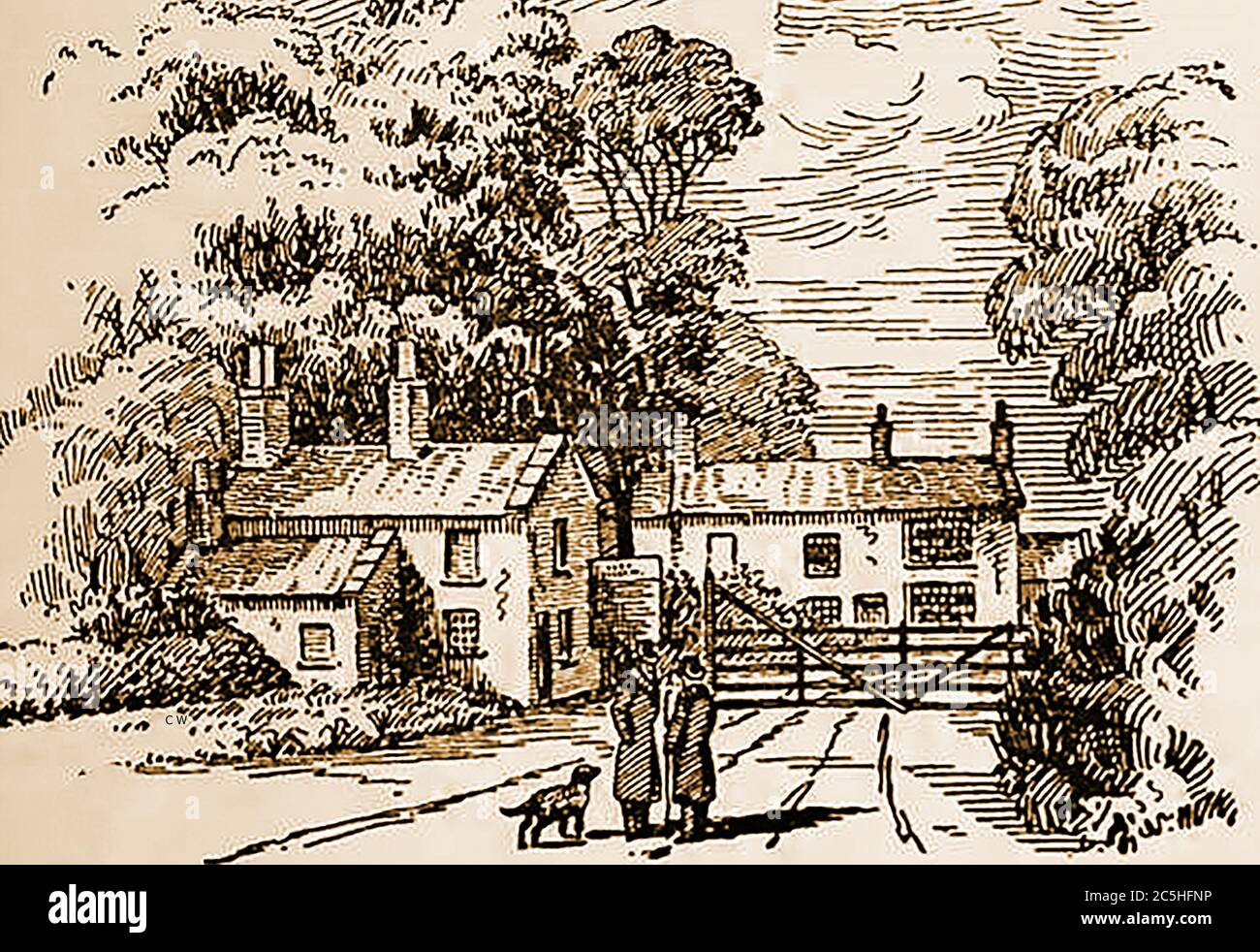 1800's - York turnpike gate, toll booth, bar and inn (UK) as it looked ...