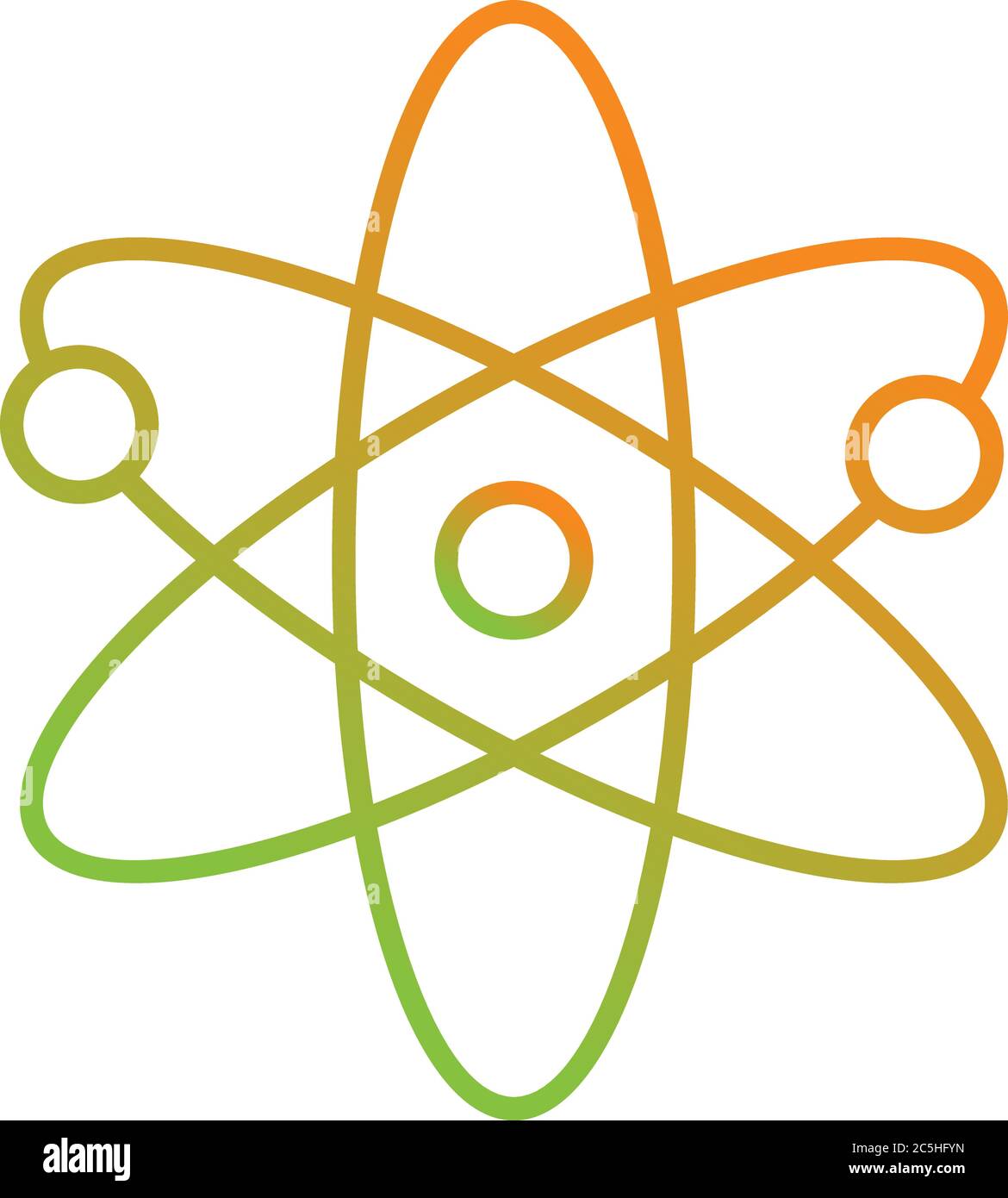 Unique Atomic Structure II Vector Line Icon Stock Vector Image & Art ...