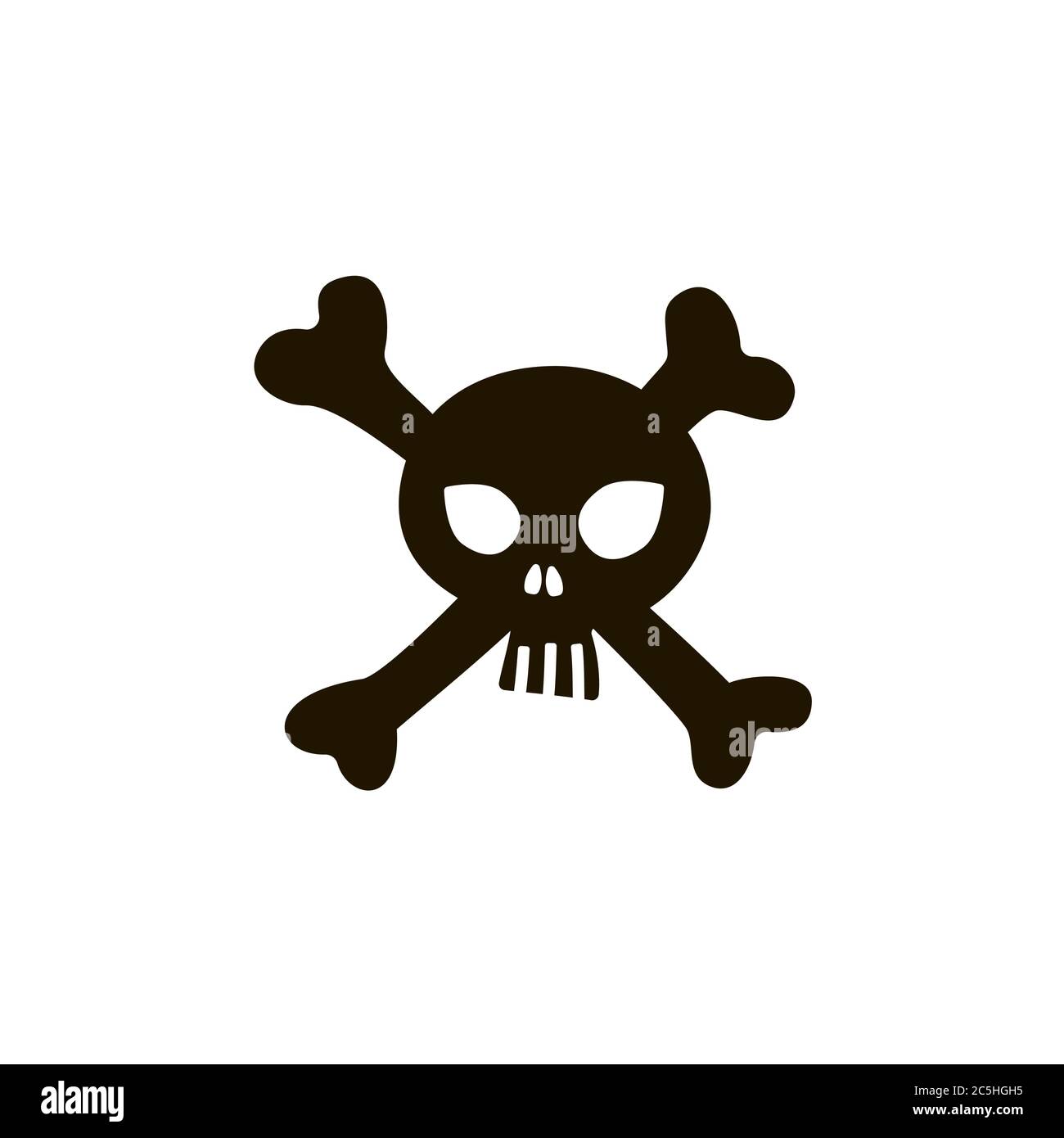 Skull and cross bones vector hi-res stock photography and images - Alamy