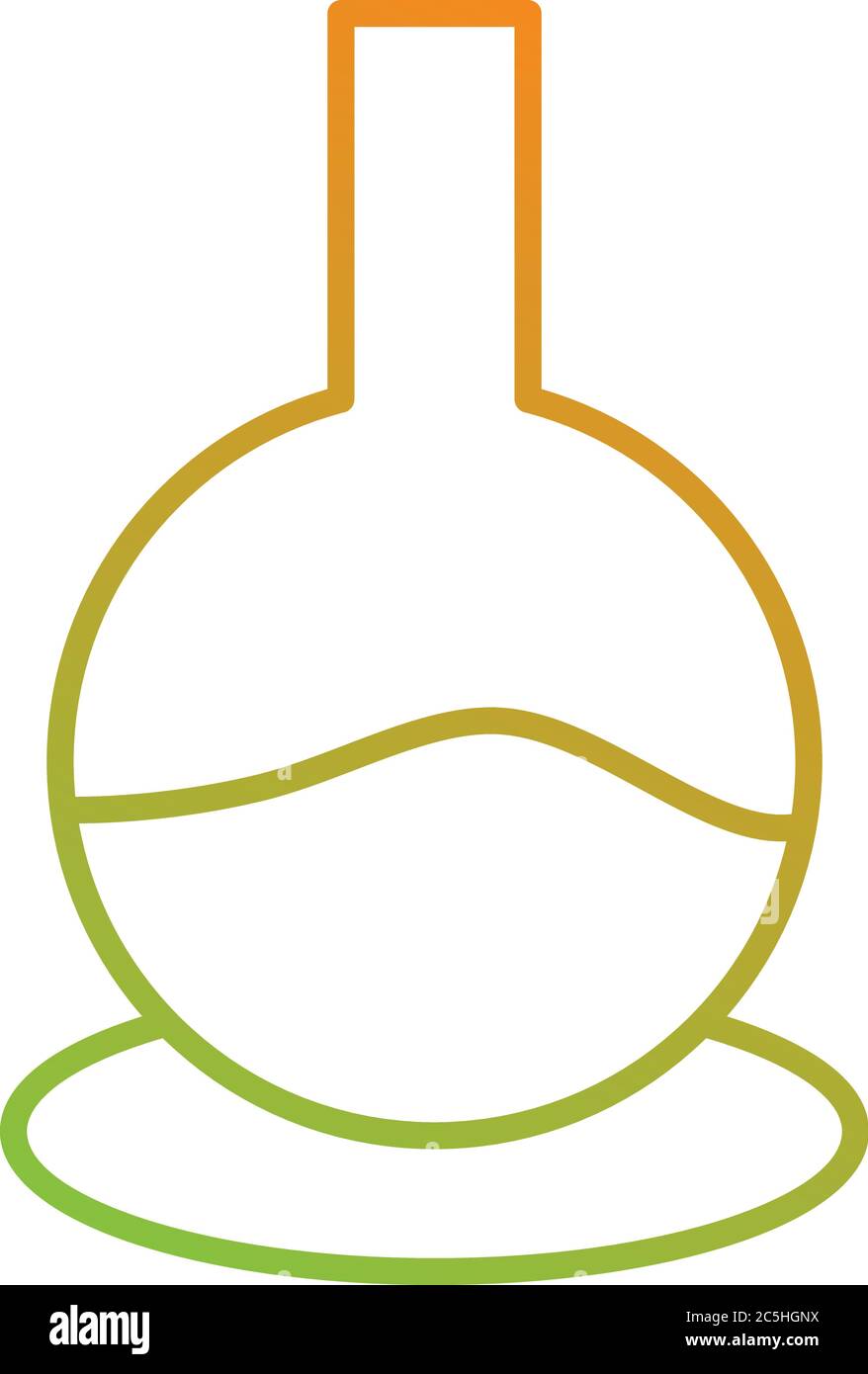 Unique Glass Beaker Vector Line Icon Stock Vector Image & Art - Alamy