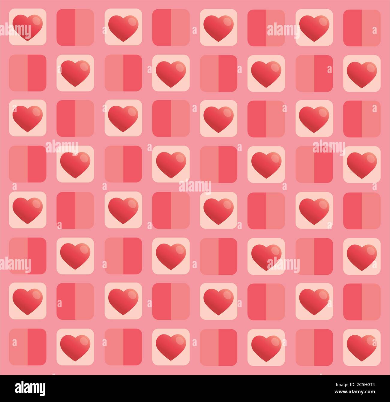 cute pastel heart pattern background Stock Photo - Alamy