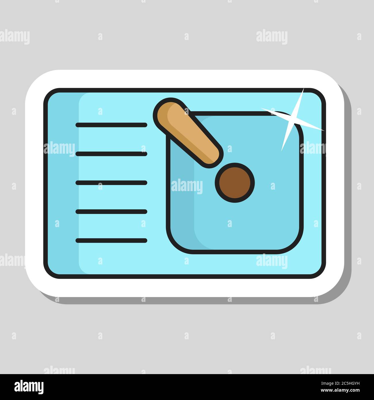 Kitchen sink vector icon. Kitchen appliance. Graph symbol for cooking ...