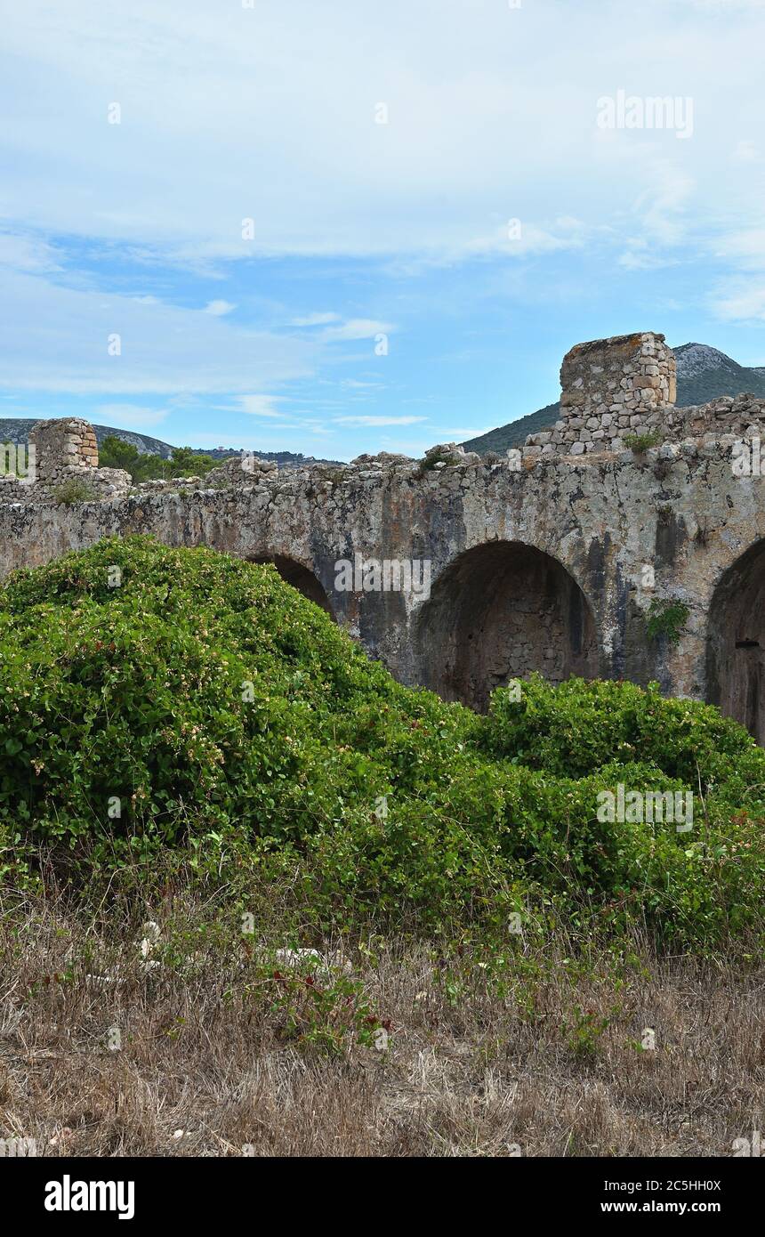 Fortress of Neokastro in Pylos, Messinia, Greece Stock Photo - Alamy