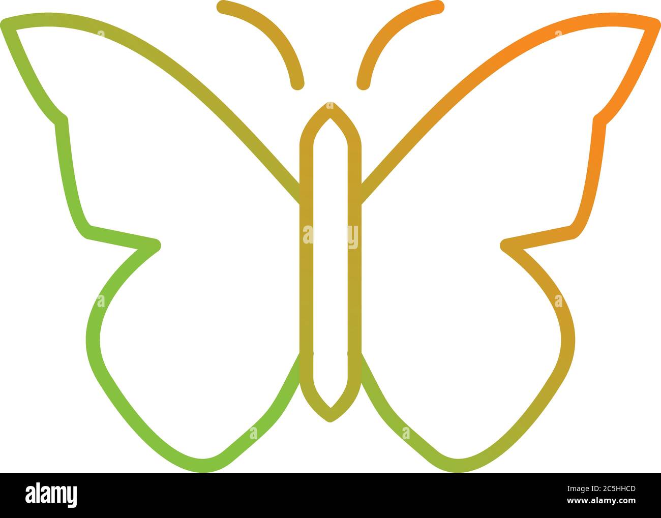 Unique Butterfly Vector Line Icon Stock Vector Image & Art - Alamy