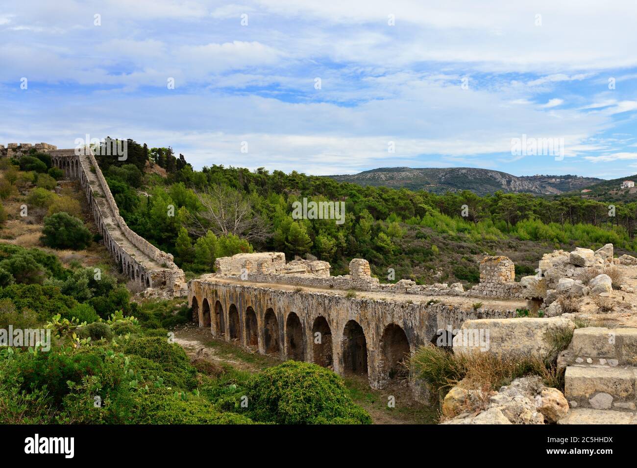 Fortress of Neokastro in Pylos, Messinia, Greece Stock Photo - Alamy