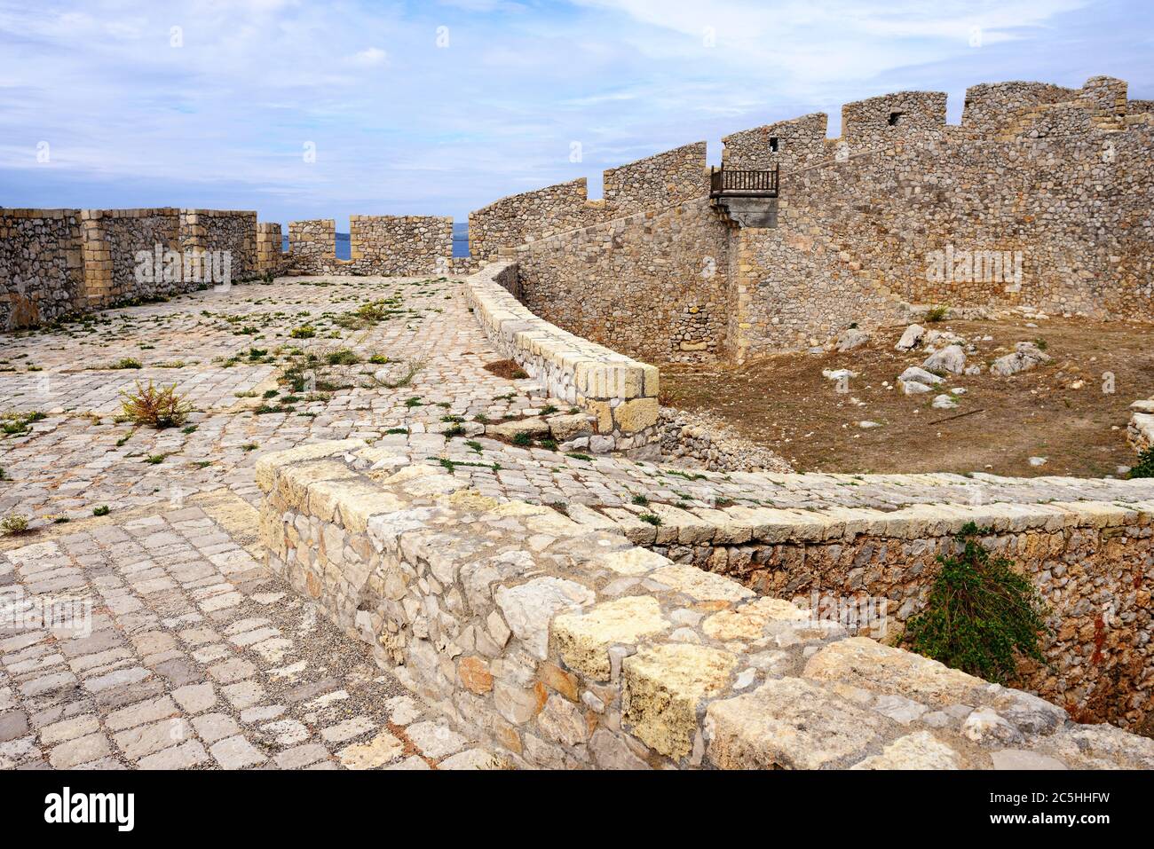 Fortress of Neokastro in Pylos, Messinia, Greece Stock Photo - Alamy
