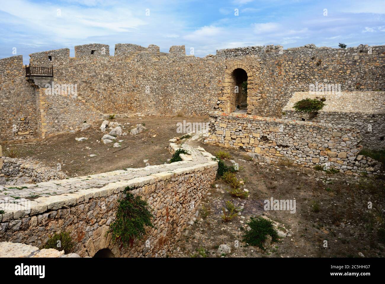 Fortress of Neokastro in Pylos, Messinia, Greece Stock Photo - Alamy