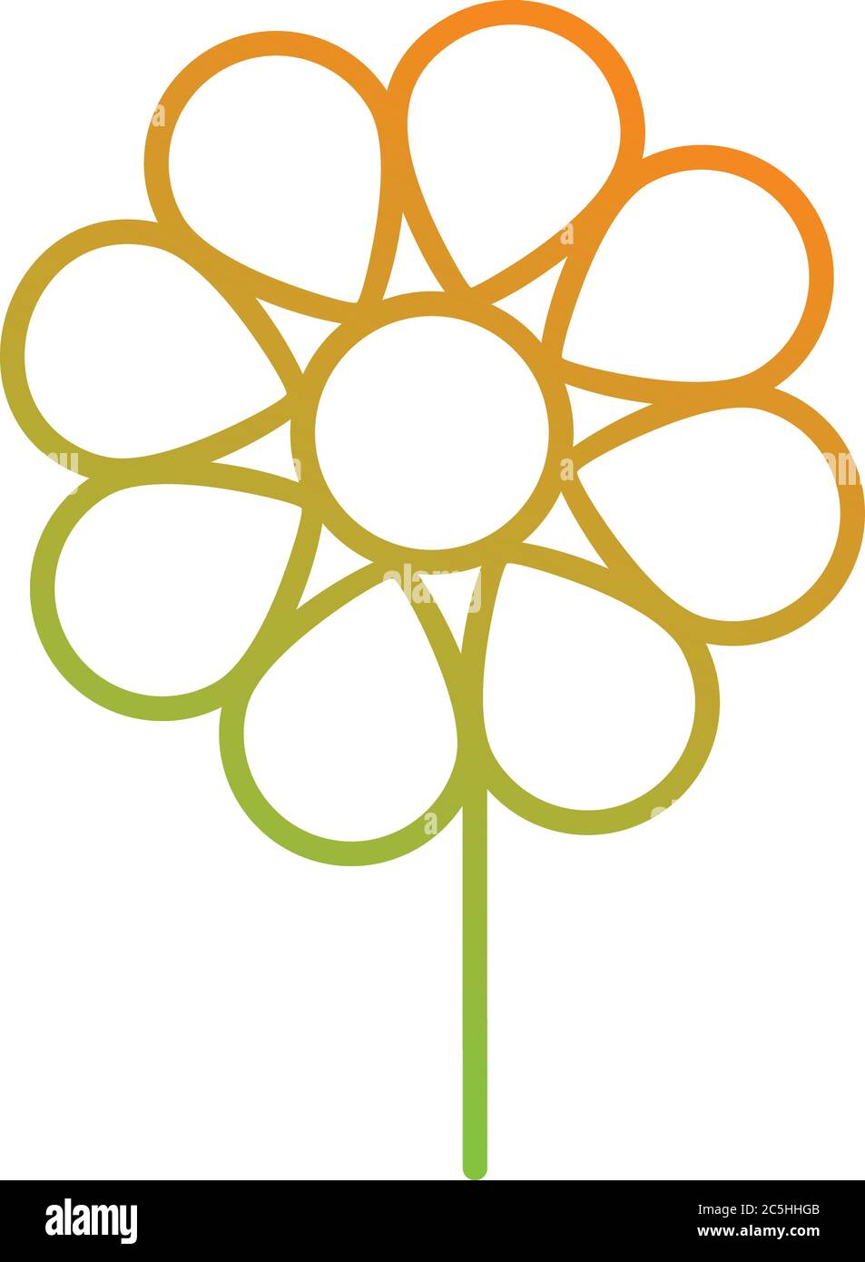Unique Flower Vector Line Icon Stock Vector Image & Art - Alamy