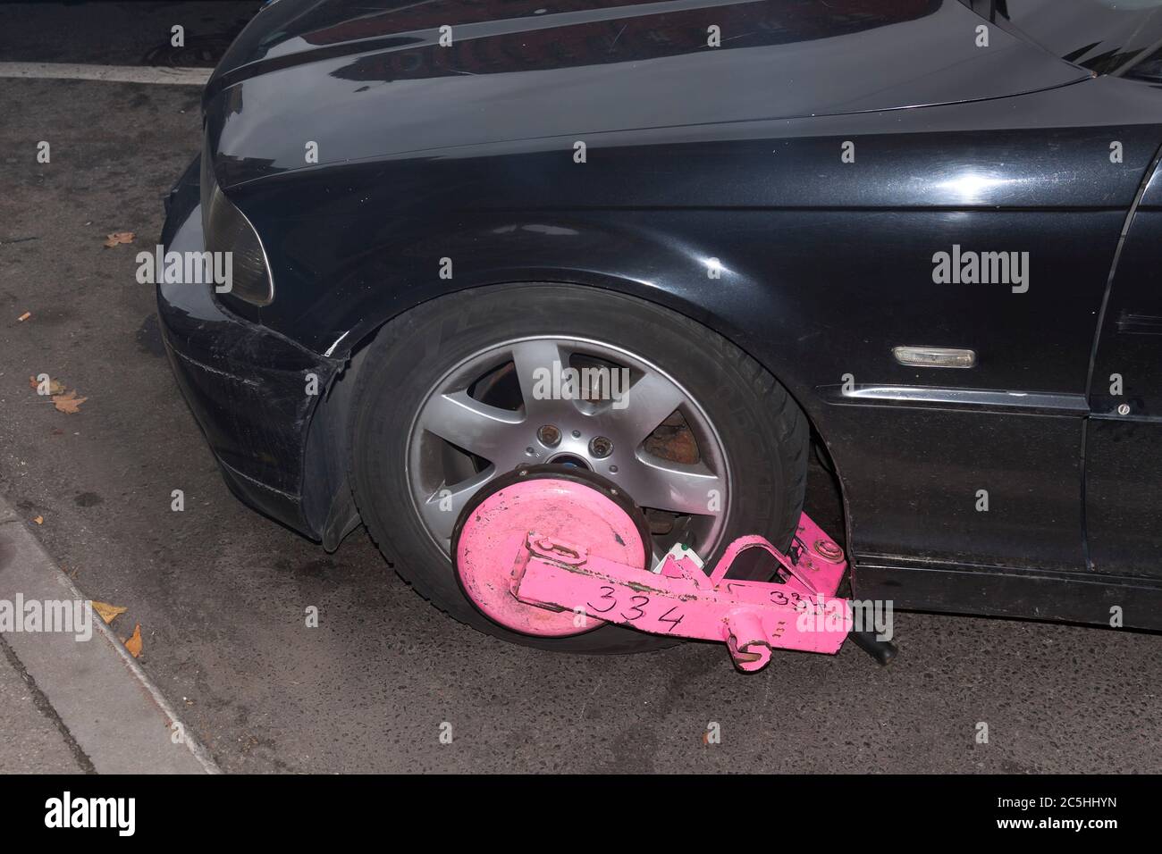 Wheel clamp, wheel boot, parking boot, or Denver boot is a device that ...