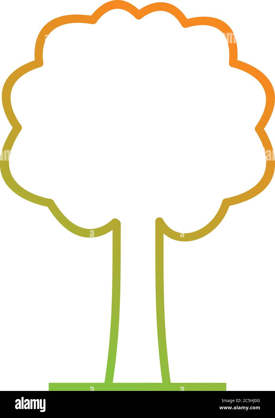 Unique Tree Vector Line Icon Stock Vector Image & Art - Alamy