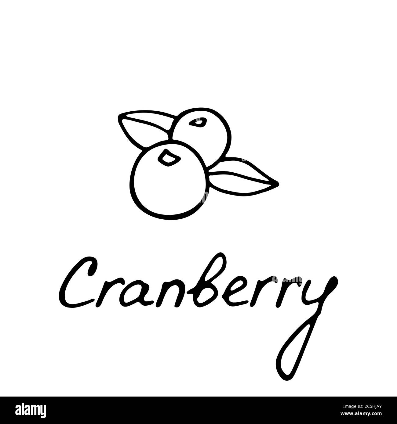 Hand drawn cranberry logo for print and web. Berry icon and raspberry ... Hand drawn cranberry logo for print and web. Berry icon and raspberry ...