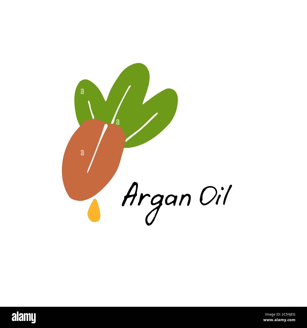 Argan butter. Cosmetic ingredient. Nutritional oil for skin care. Hand ...