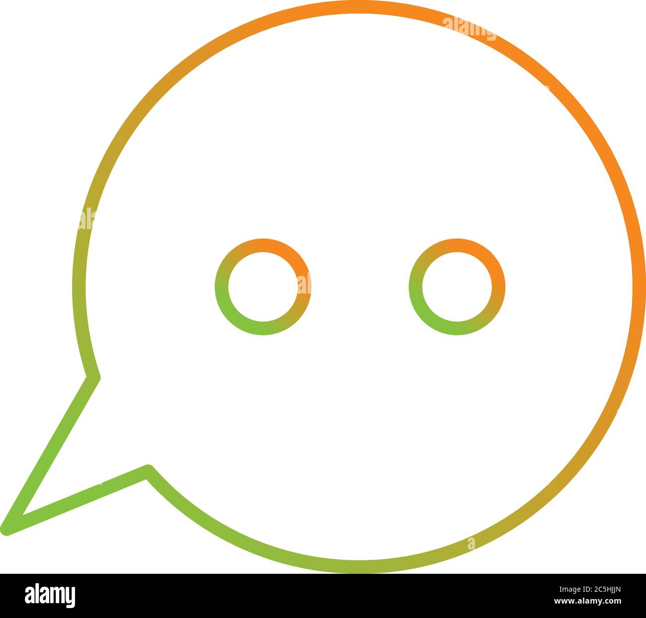 Unique Message Bubbles Vector Line Icon Stock Vector Image & Art - Alamy