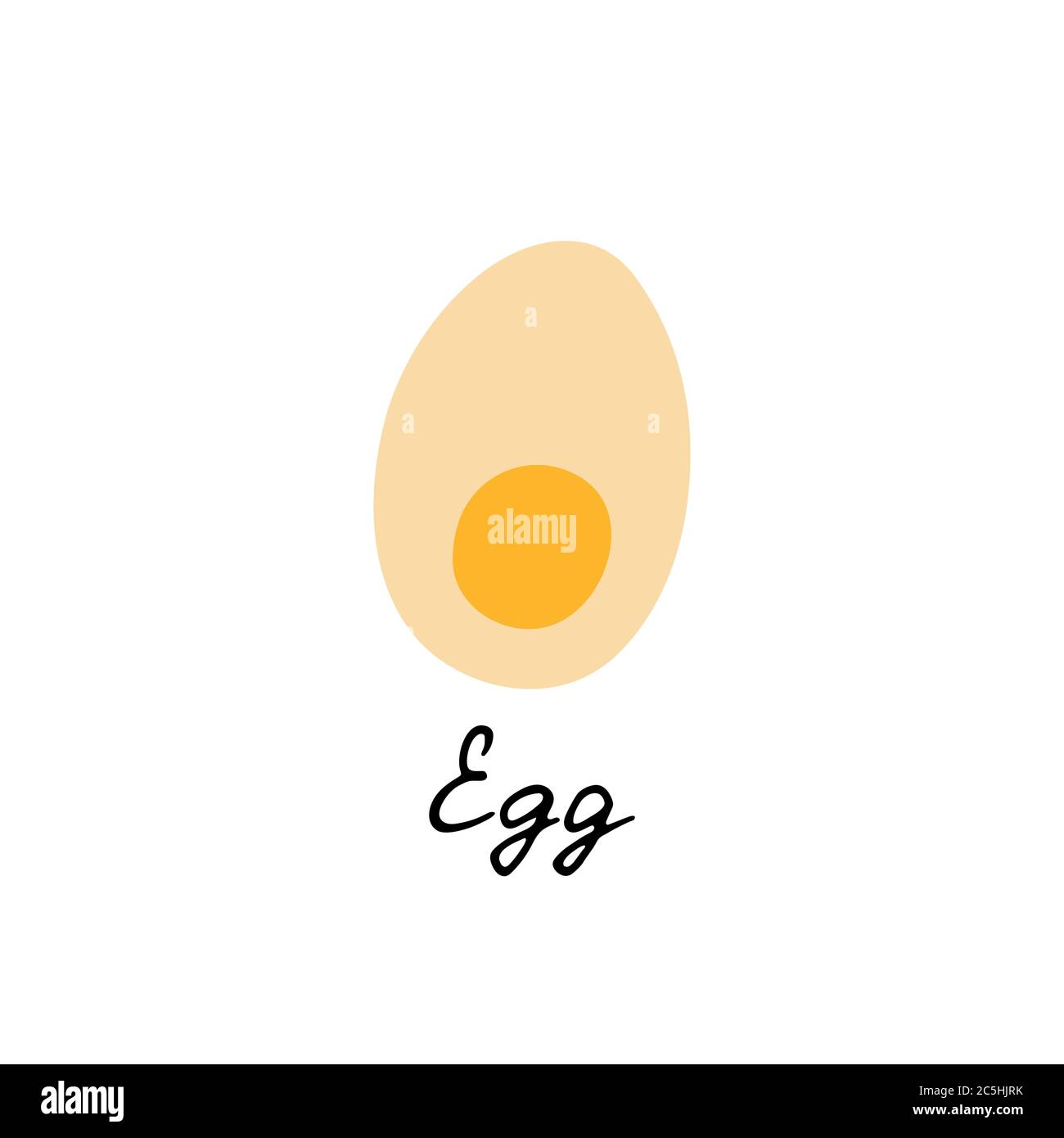 Hand drawn egg illustration. Hand written inscription Stock Vector ...